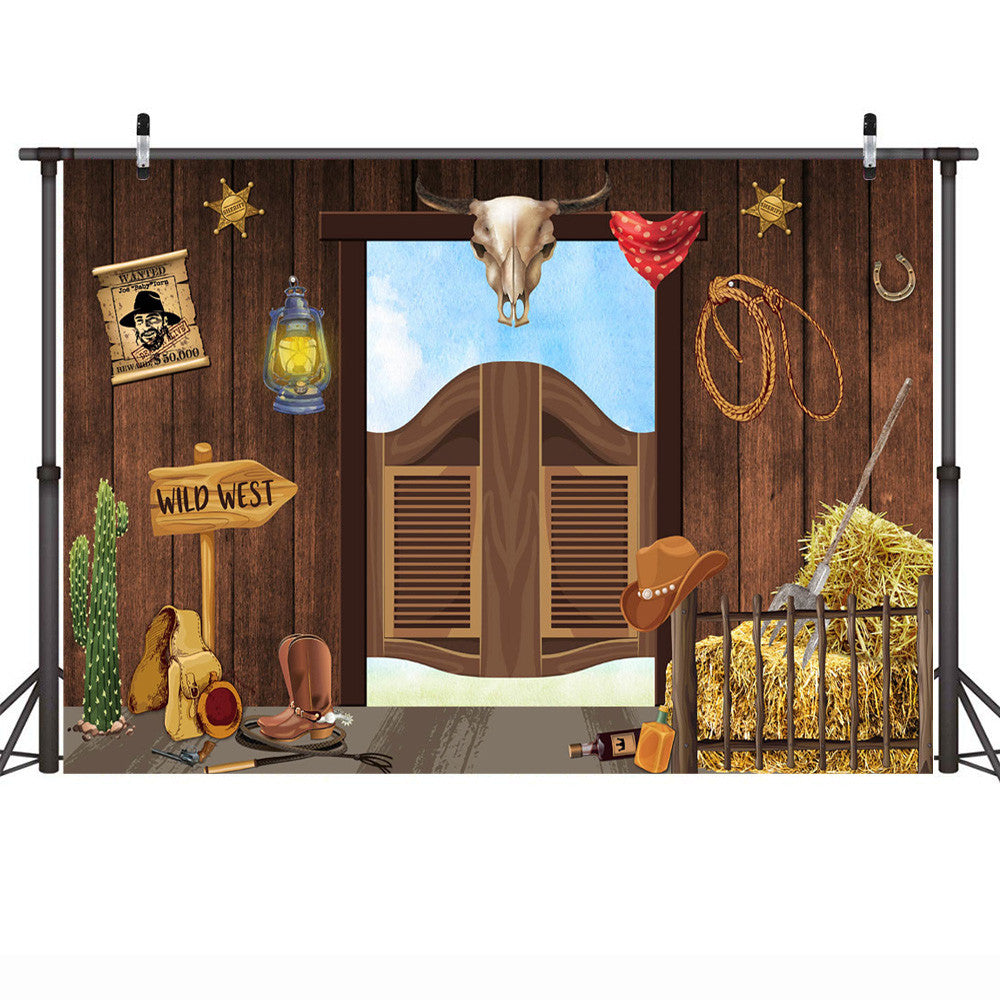 cowboy backdrop theme