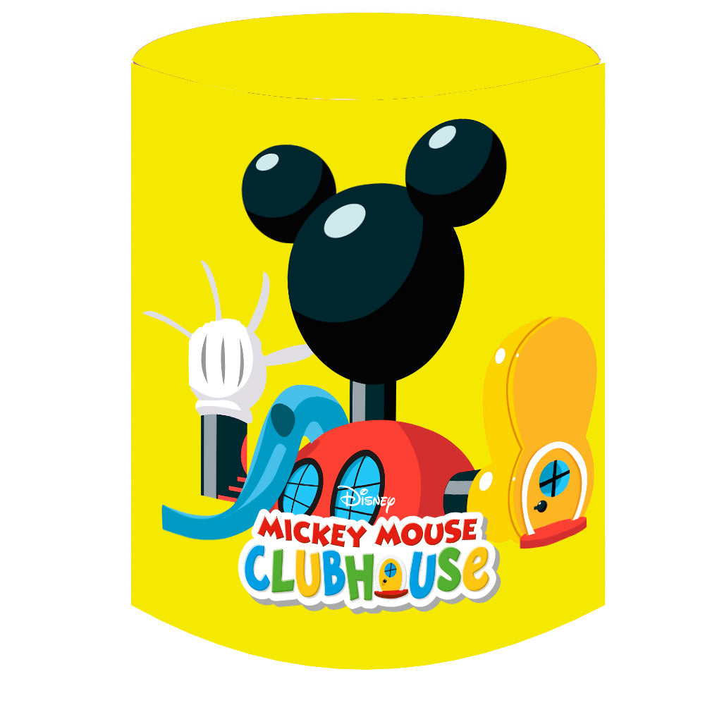 Customize Mouse Round Backdrop Boys Birthday Circle Background Clubhou ...
