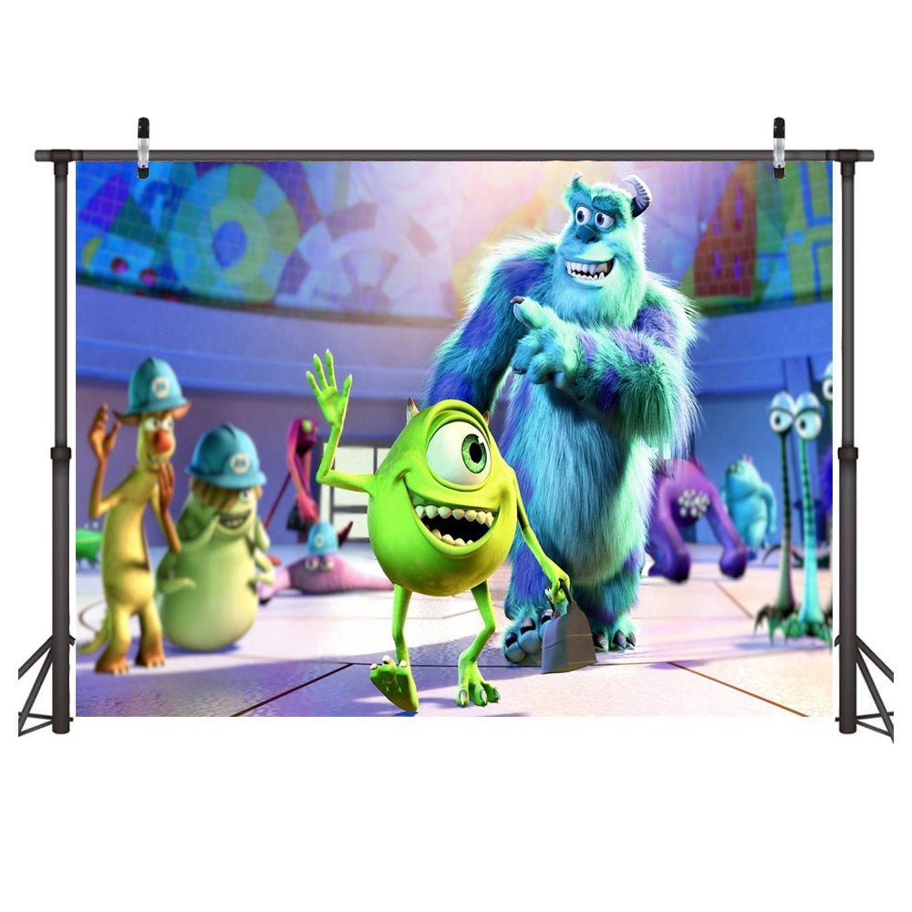 Custom Cartoon Inc Photo Backdrop Birthday Party Photography Backgroun ...