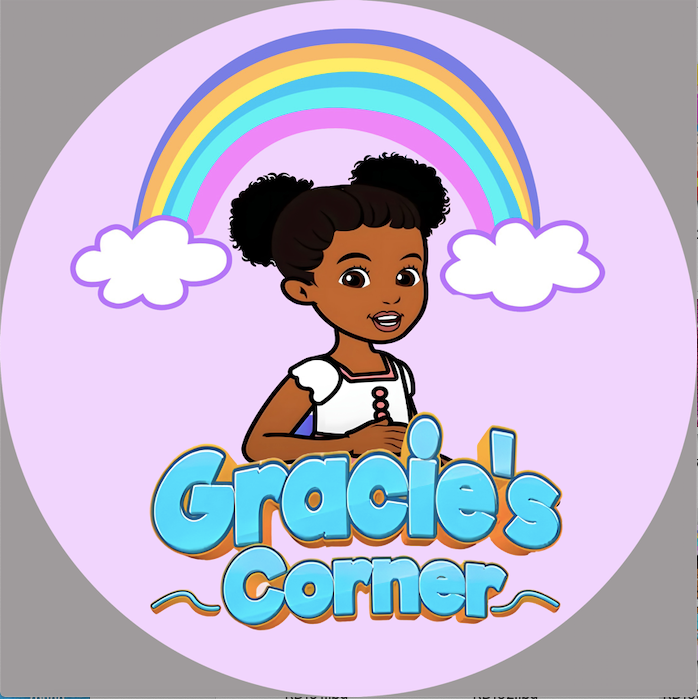 Customize Gracie’s Corner Round Backdrop Girls Birthday Rainbow Elasti ...