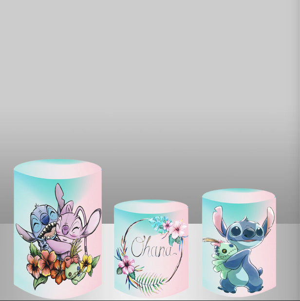 Customize Cartoon Character Round Backdrops Birthday Party Circle Back ...