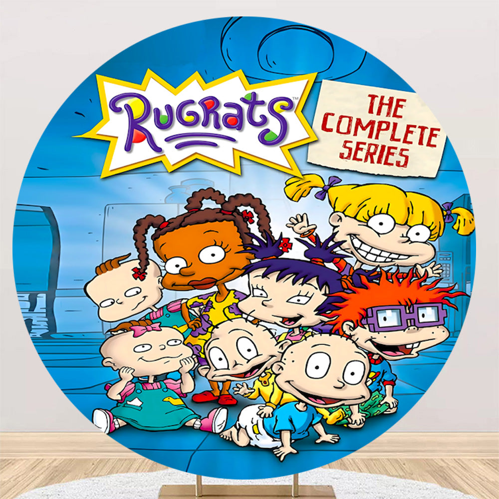 Customize Rugrat Themes Party Round Backdrop Susie Charmichael and Ang ...