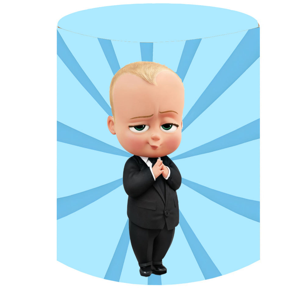 Customize Cartoon Baby Round Backdrop Baby Shower Birthday Party Circl ...