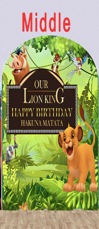 Lion King Photo Background Simba Cover Theme Arch Background Double Si – dreamybackdrop