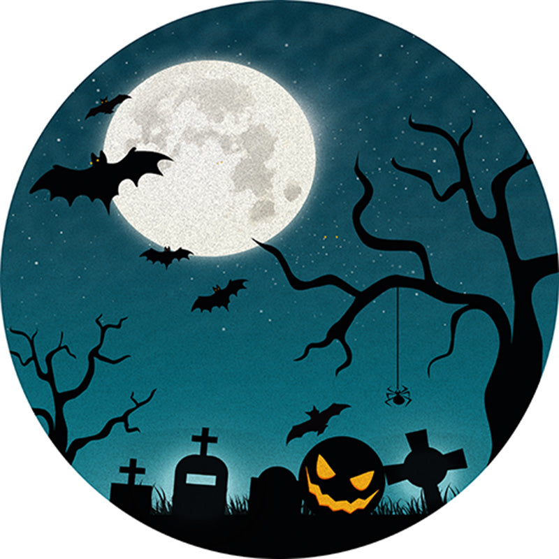 Halloween Round Backdrops Horror Circle Background Night Moon Party Ph ...