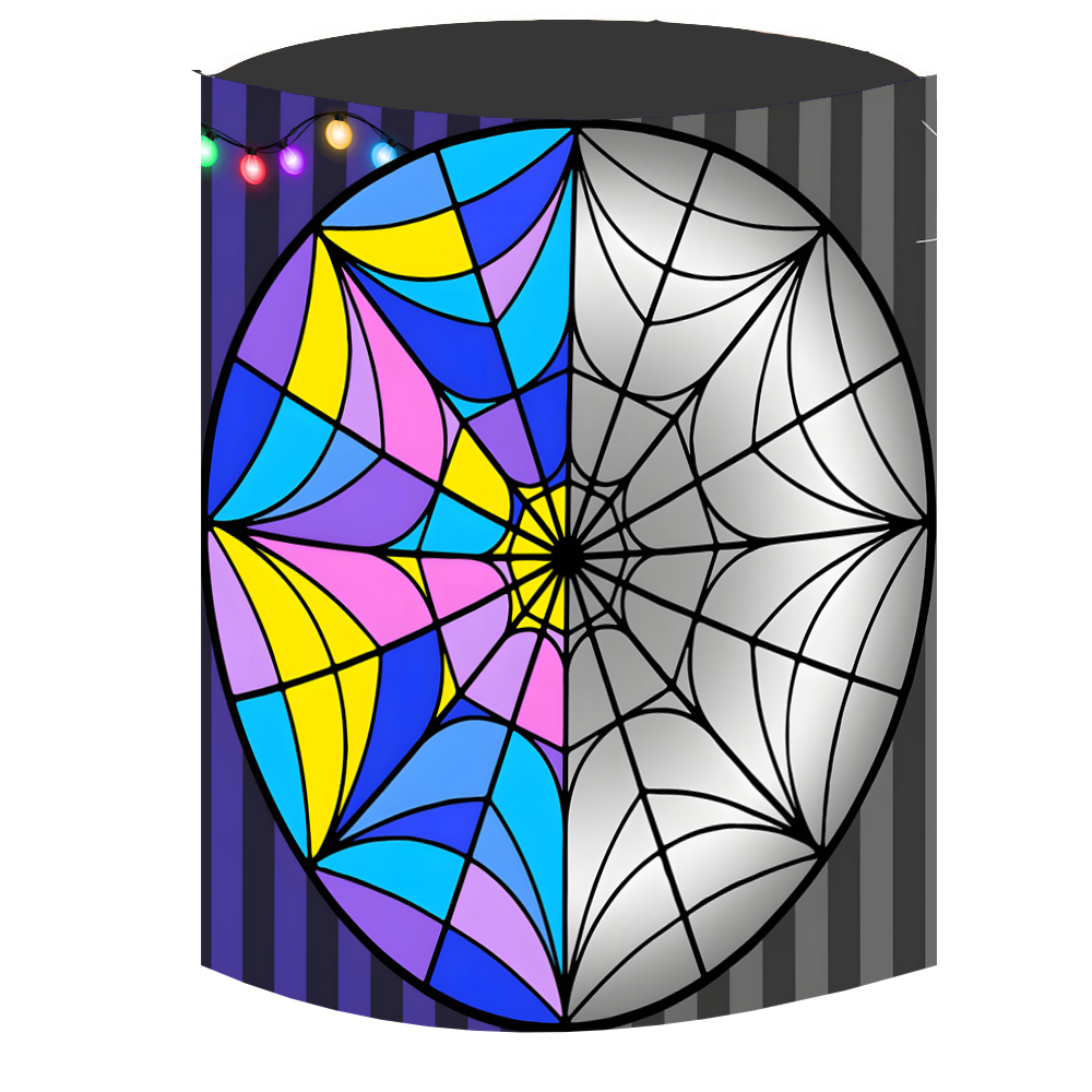 Wednesday Addams Round Backdrops Kids Birthday Party wednsday adamas r ...