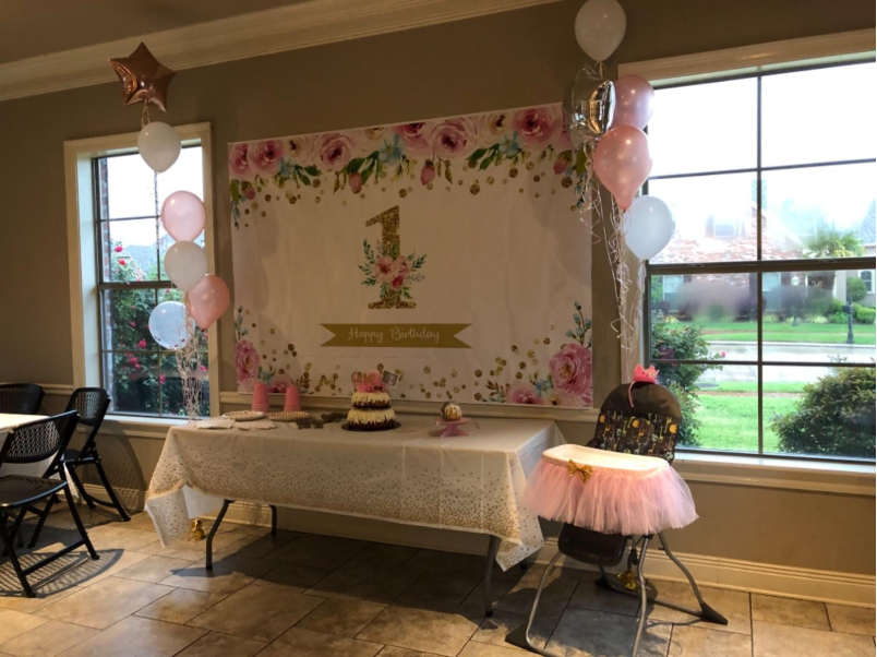 1st Birthday Party Decoration Backdrop for Photography Newborn Baby Sh ...