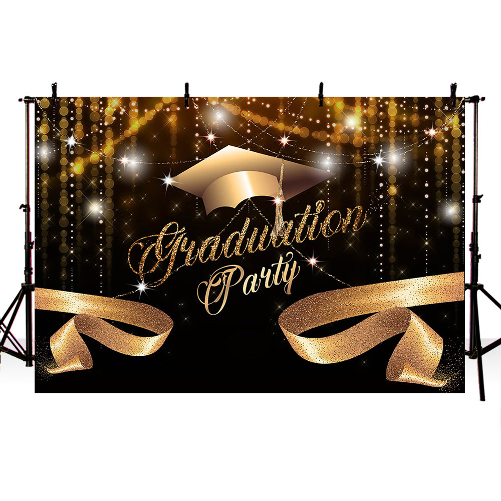 Photography backdrop graduation happy birthday party decoration black ...