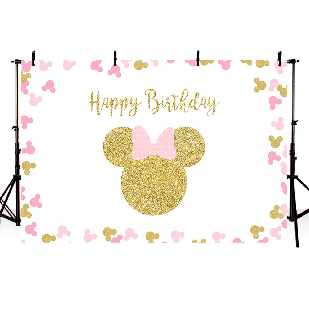 Minnie Mouse Happy Birthday Background