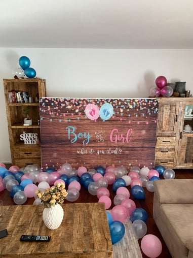 gender reveal backdrop for photography party decoration banner boy or ...