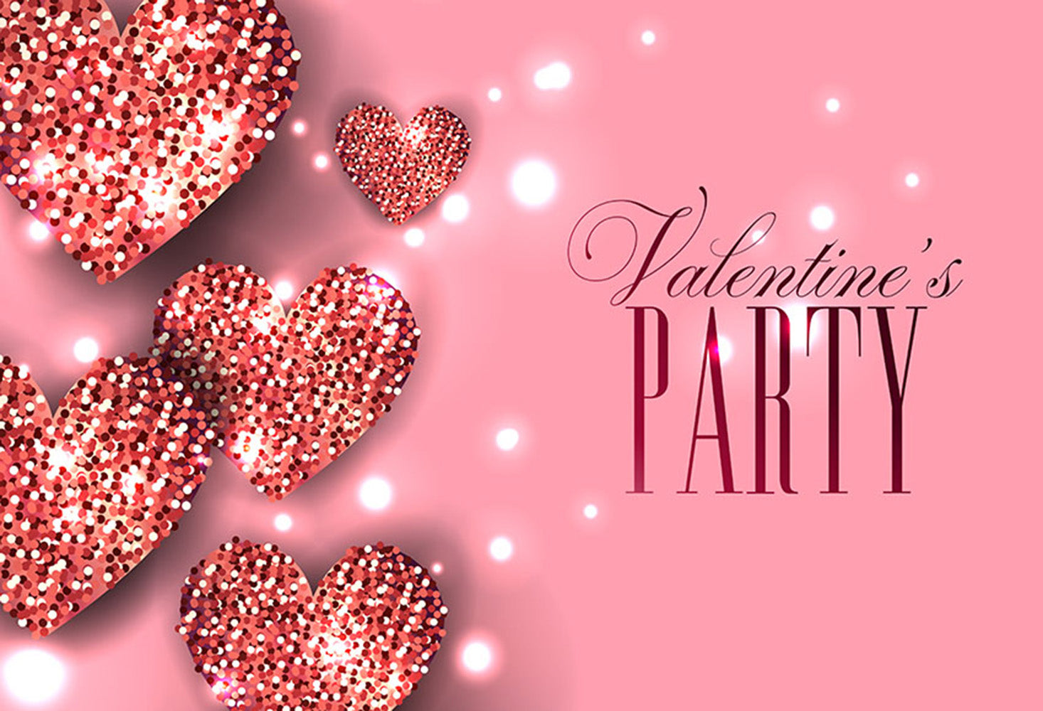 Valentine Party Photography Backdrops Pink Sweetheart Photo Props Bann ...